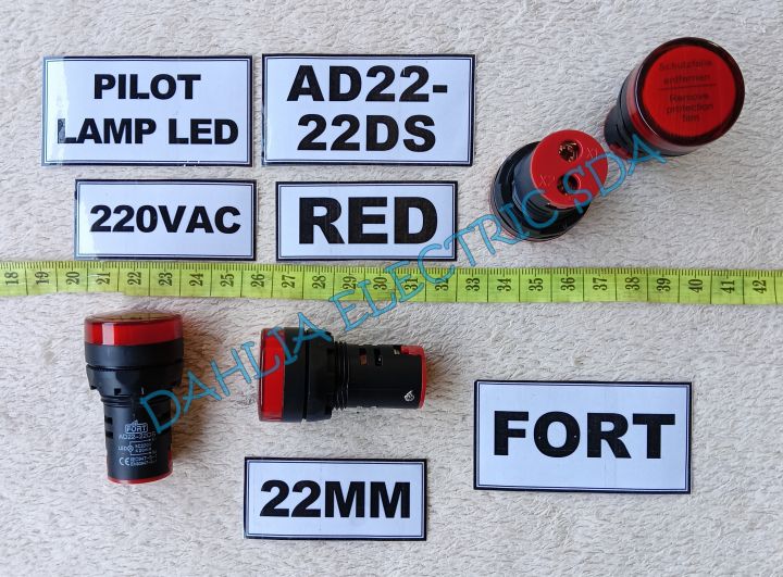 PILOT LAMP LED 22MM 220VAC AD22-22DS RED FORT | Lazada Indonesia