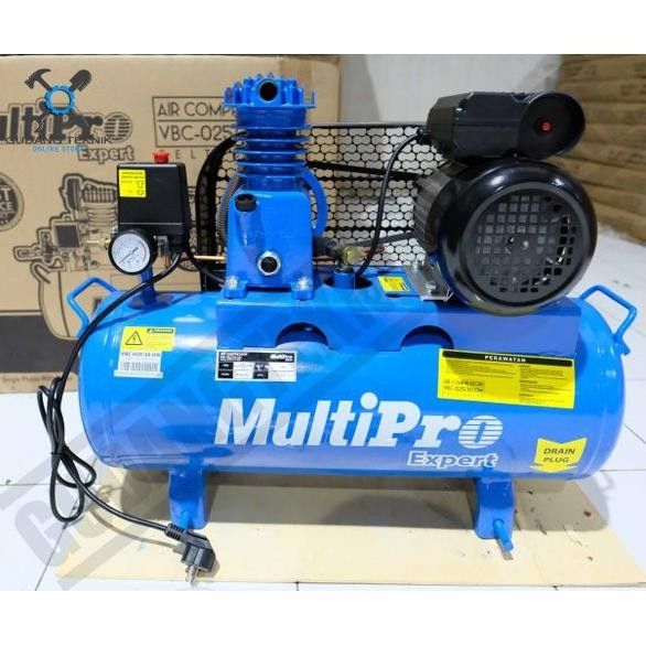 Kompresor Angin LISTRIK 30L MULTIPRO VBC025 1/4HP - Air Compressor 30 ...