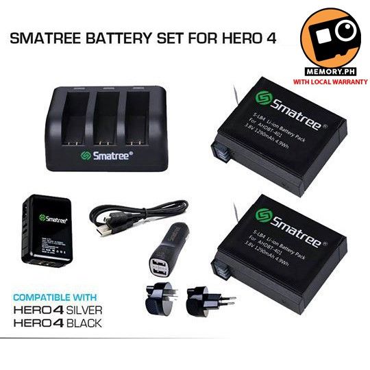 Hero4 Battery Complete set | Lazada PH