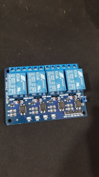 Relay Module: 5v relay module 4 channel Compatible for Arduino/Rpi ...