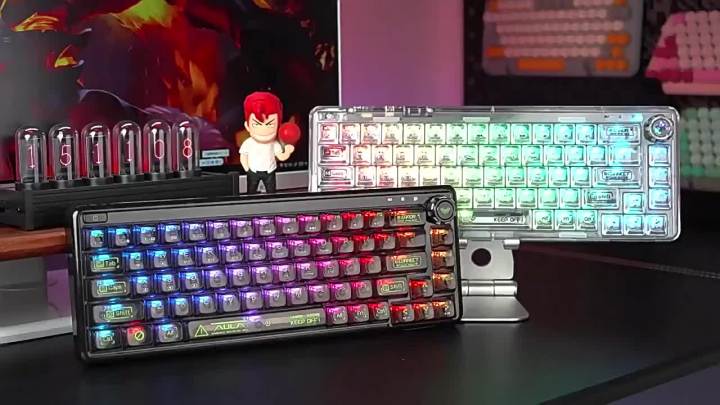Attack Shark K75 Transparent Mechanical Keyboard Customized Wired RGB ...