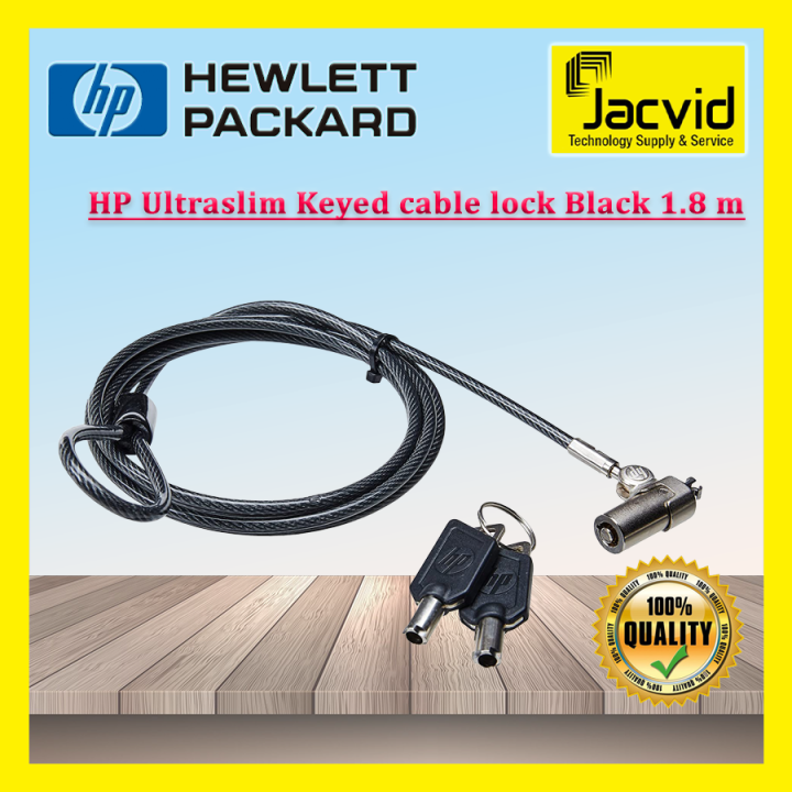 HP Ultraslim Keyed Cable Lock security cable lock (Laptop Lock) | Lazada