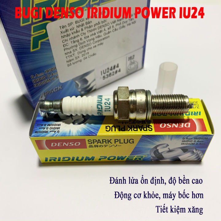 Bugi bạch kim cho Honda PCX / SH Mode - DENSO IRIDIUM POWER IU24 ...