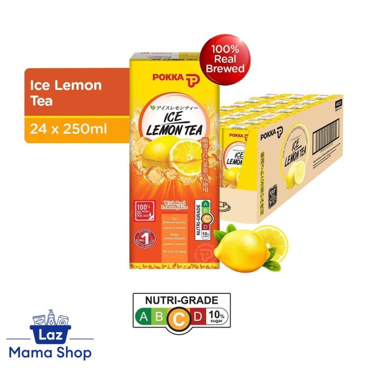 Pokka Ice Lemon Tea (24 x 250ML) - Case (Laz Mama Shop) | Lazada Singapore