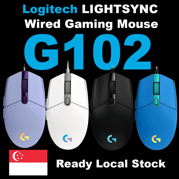 Logitech G102 LIGHTSYNC RGB 6 Button Gaming Mouse | Lazada Singapore
