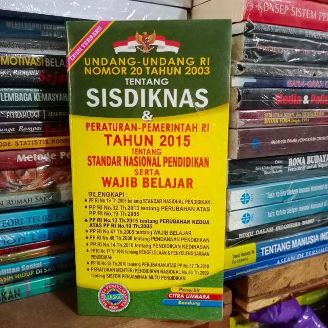 Buku Undang Undang Sisdiknas | Lazada Indonesia