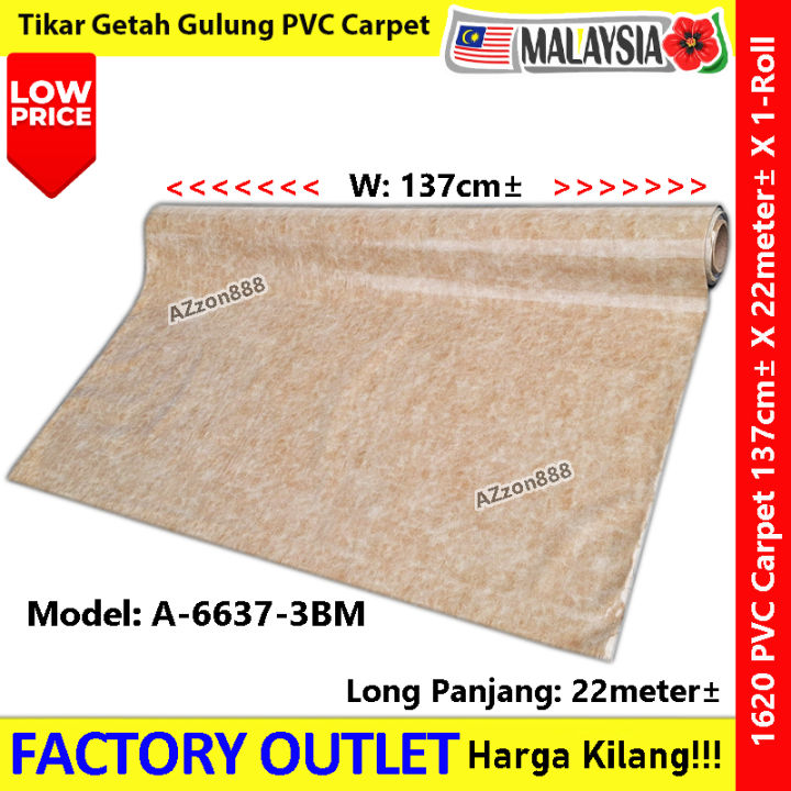 【A-6637-3BM】 Tikar Getah Tebal PVC Carpet Alas Meja Alas Lantai Vinyl ...