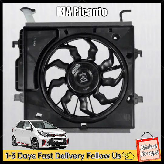 KIA PICANTO Radiator Fan Motor Assembly Kia Picanto 2011-2016 /1000cc ...