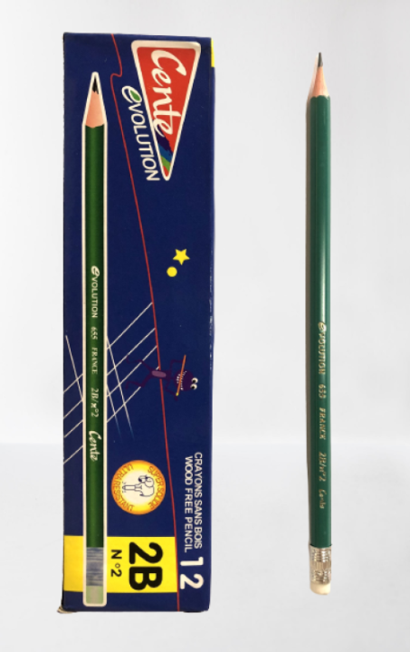 Bút Chì Kèm Gôm (tẩy) EVOLUTION 655 FRANCE 2B Center | Lazada.vn