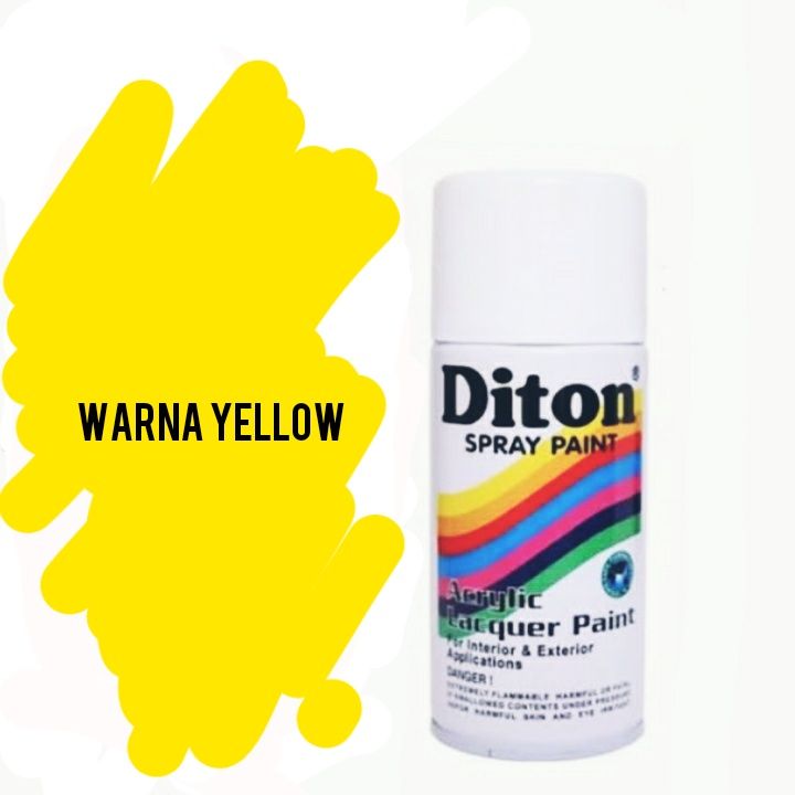 cat semprot pilok pilox diton 300cc warna yellow kuning muda kuning tua ...