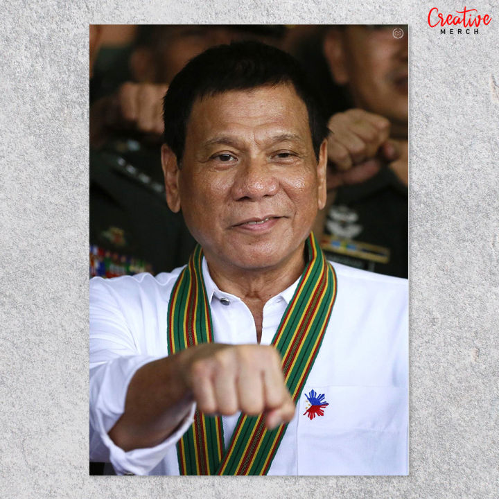 Former Ph President Rodrigo Duterte HD Poster A4 size (21x30cm) | Lazada PH