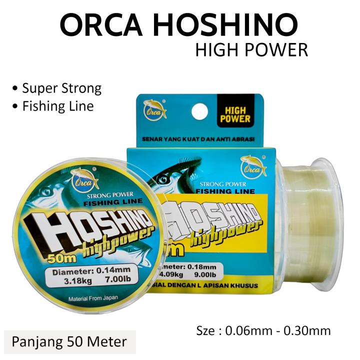 Senar Orca Hoshino High Power Panjang 50 Meter Warna Hijau Lumut Benang ...