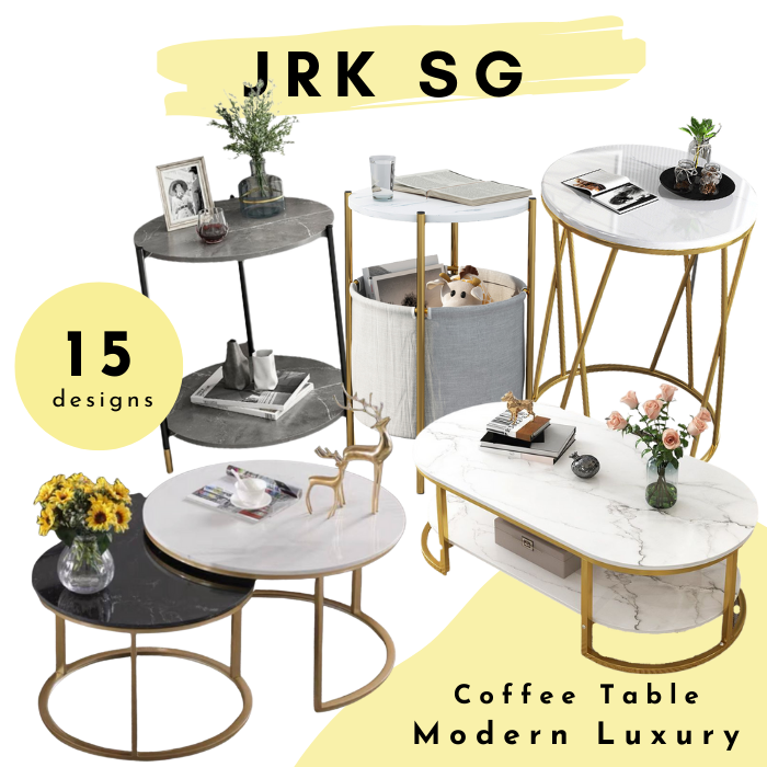 Wooden Marble design Side Coffee Table Furniture / BTO / HOME / REVAMP ...