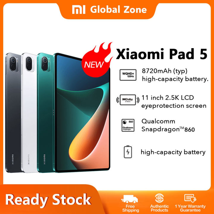 Xiaomi Pad 5 Tablet 95% New Android Original Snapdragon 860 6gb Ram Phablet 11" Mi Pad 5 6G+128G ...