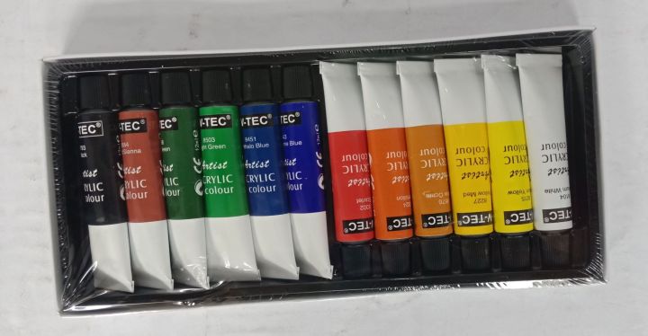 Cat Acrylic Vtec 12 warna | Lazada Indonesia