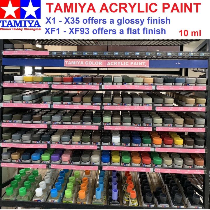 สี TAMIYA Acrylic Paint สูตรน้ำ X1 - X35 , XF1 - XF93 | Lazada.co.th
