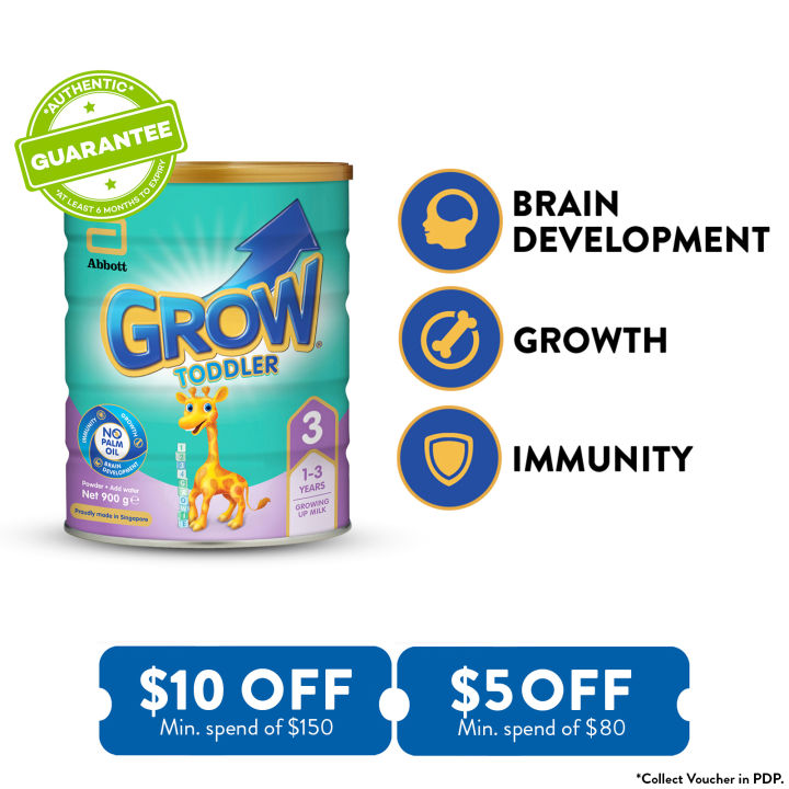 Grow Growing Up Milk for Toddlers - Stage 3 (1 - 3 years) - 900G ...
