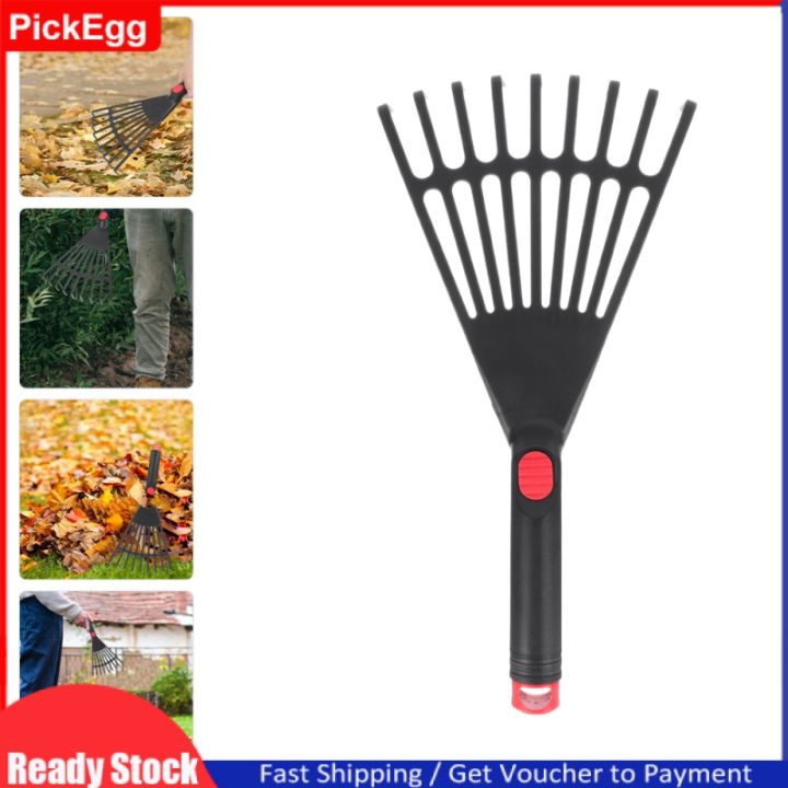 PickEgg [Sale] Hand Rake Plastic Gardening Rake Garden Leaf Rake Flower ...