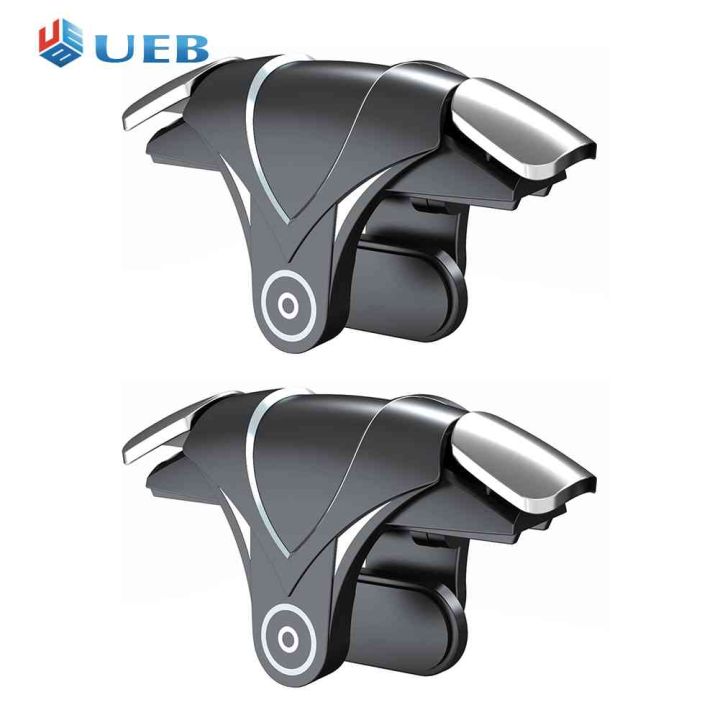 2x Mechanical 4 Finger Game Controller Two-way Shooting Triggers Button ...
