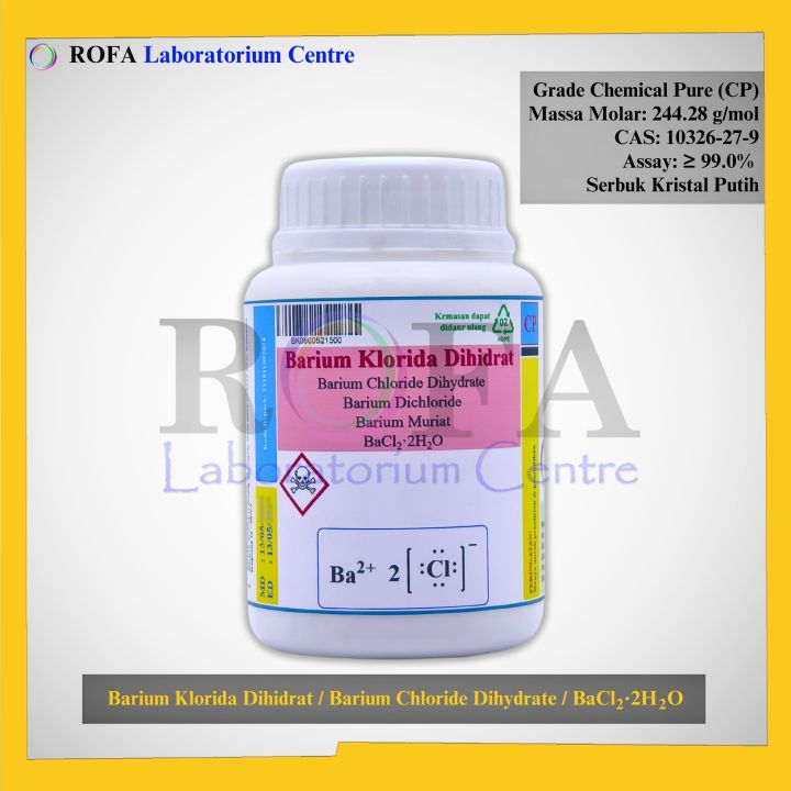 Barium Klorida Dihidrat / Barium Chloride Dihydrate / BaCl2.2H2O CP 500 ...