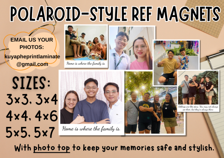 CUSTOMIZED POLAROID - STYLE PHOTO REF MAGNET SOUVENIR | Lazada PH