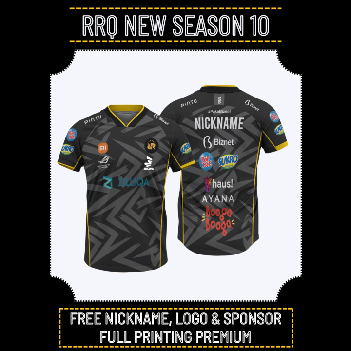 JERSEY RRQ HOSHI 2022 - BAJU RRQ 2022 PREMIUM - KAOS RRQ FREE NICKNAME ...