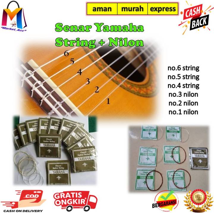 Senar Gitar Nilon - Senar Yamaha Sting & Nilon 1 Set Murah Lokal ...