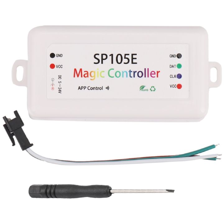 SP105E Wireless Bluetooth Controller APP WS2811 WS2812B WS2801 SK6812 ...