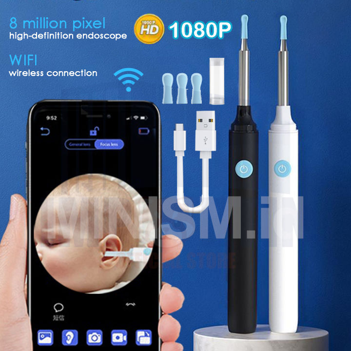 ★COD★ Visual Earpick Wireless WIFI Waterproof Earpick Bayi Endoscope ...