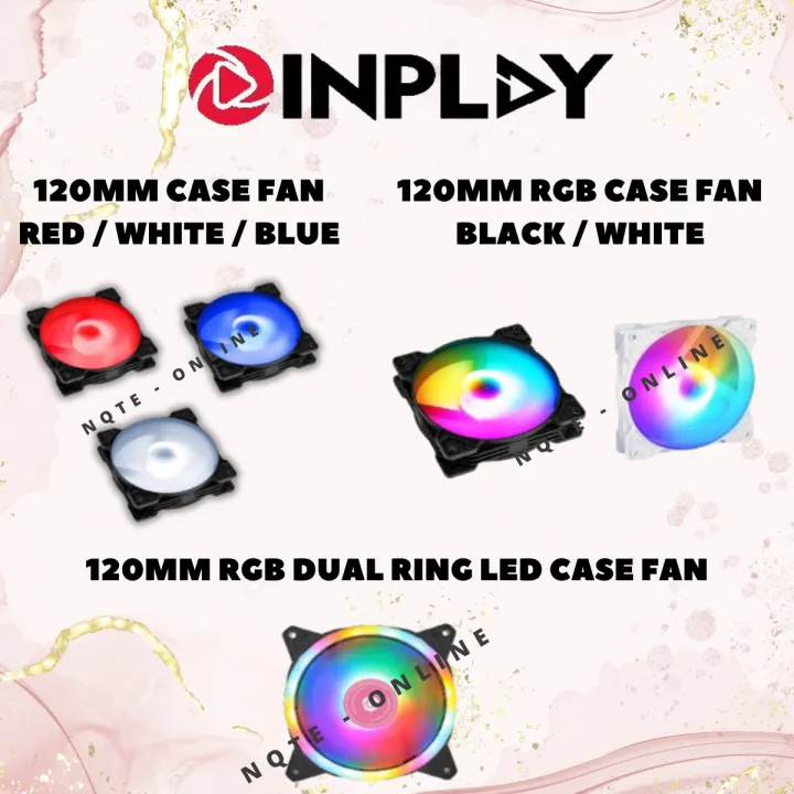 Inplay RGB Case FAN 120MM Red / Blue/ White / RGB LED Fan 4 Pin For PC ...