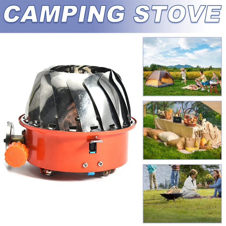 Soulase Outdoor mini small square stove gas stove cassette stove picnic ...