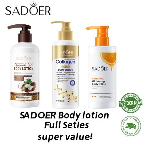 SADOER Body Whitening Cream Skin Care Collagen Milk Bleaching Face Skin Whitening Moisturizing ...