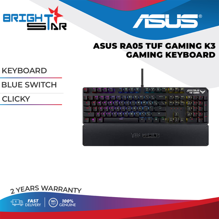Asus TUF Gaming K3 Optical Linear / Tactile Gaming Keyboard | Lazada