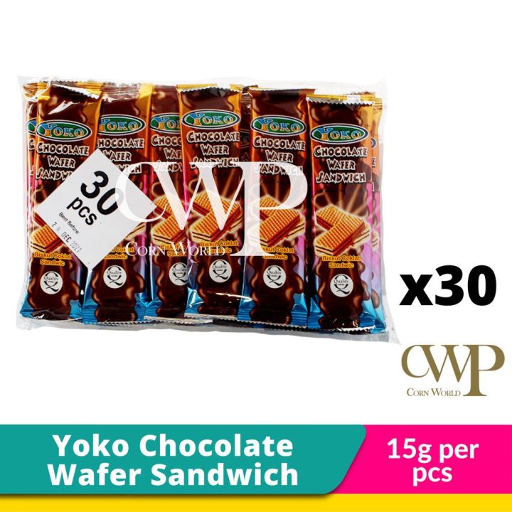 Yoko Chocolate Wafer Sandwich 30pcs x 15g | Lazada