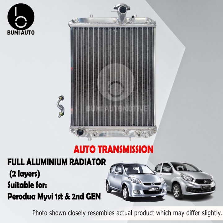 Perodua Myvi 1st / 2nd Gen 2 rows All Aluminium Radiator (Auto/Manual ...