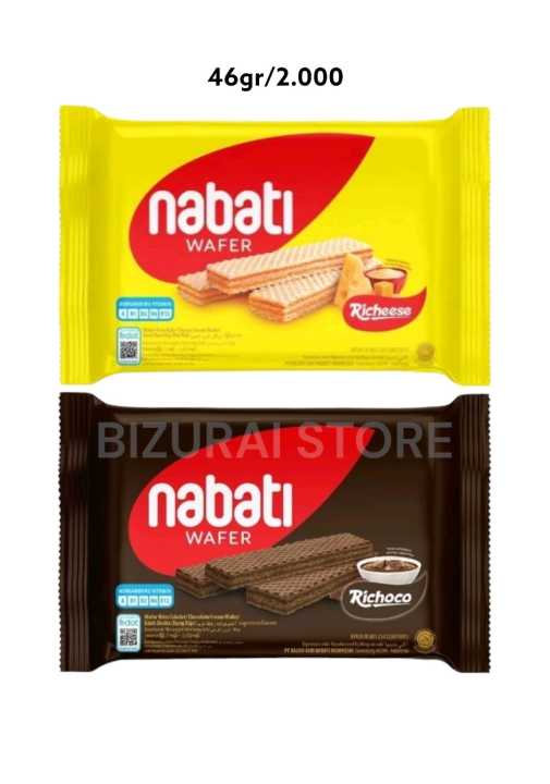 Rechesee Nabati Wafer Keju Coklat White 1 Pack Isi 10 | Lazada Indonesia
