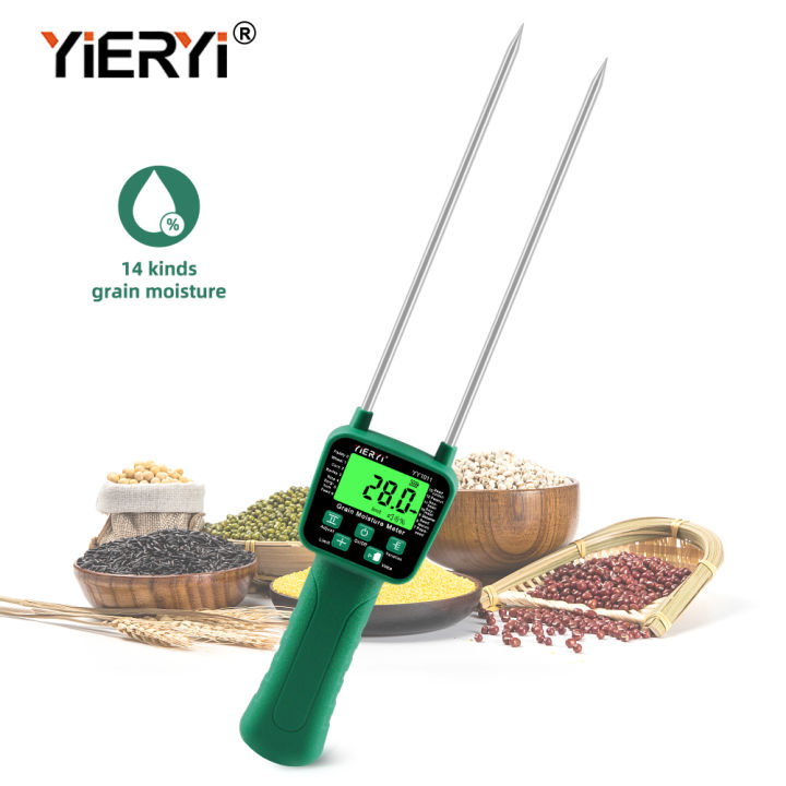 Yieryi Digital Grain Moisture Meter Hygrometer Digital Moisture Meter ...