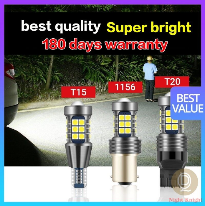Night Knight Car LED Reverse light T15/W16W T20/7740/W21W 1156/P21W Car ...