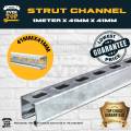 Strut Channel 1meter 41mmx41mm / x 25mm Unistrut Support Channel ...