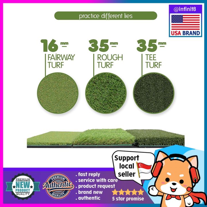 [sg stock-USA brand] Milliard Golf 3-in-1 Turf Grass Mat Foldable Tight ...