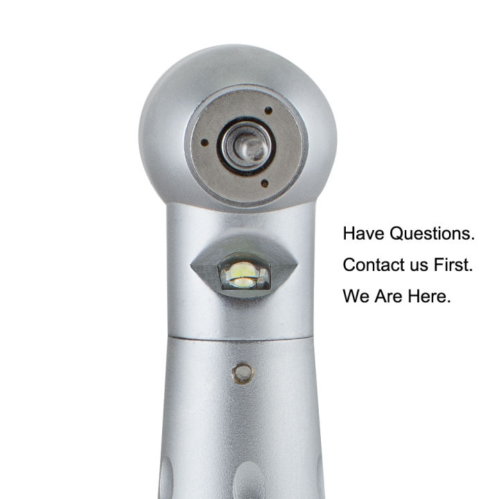 Dental High Speed Fiber Optic LED Handpiece 2 Holes Large Torque Push ...