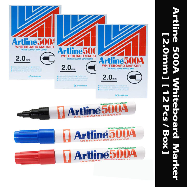 [READY STOCK]Artline 500A Whiteboard Marker Pen (12pcs/box) | Lazada