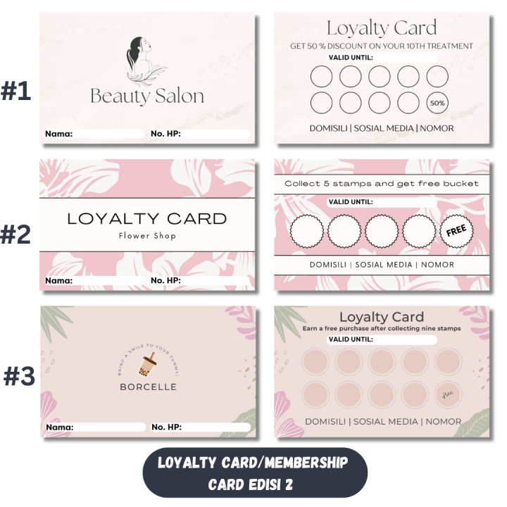 Kartu Loyalty Card | Kartu Member | Kartu Membership Card | Kartu ...