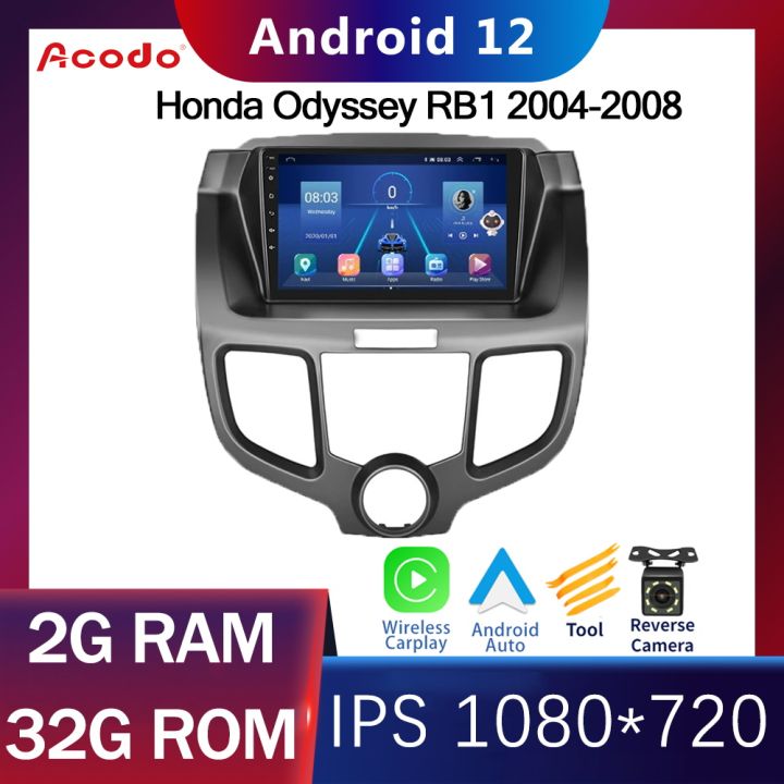Acodo 10Inch 2 Din Android 12.0 For Honda Odyssey RB1 2004-2008 Car Radio Multimedia Video ...