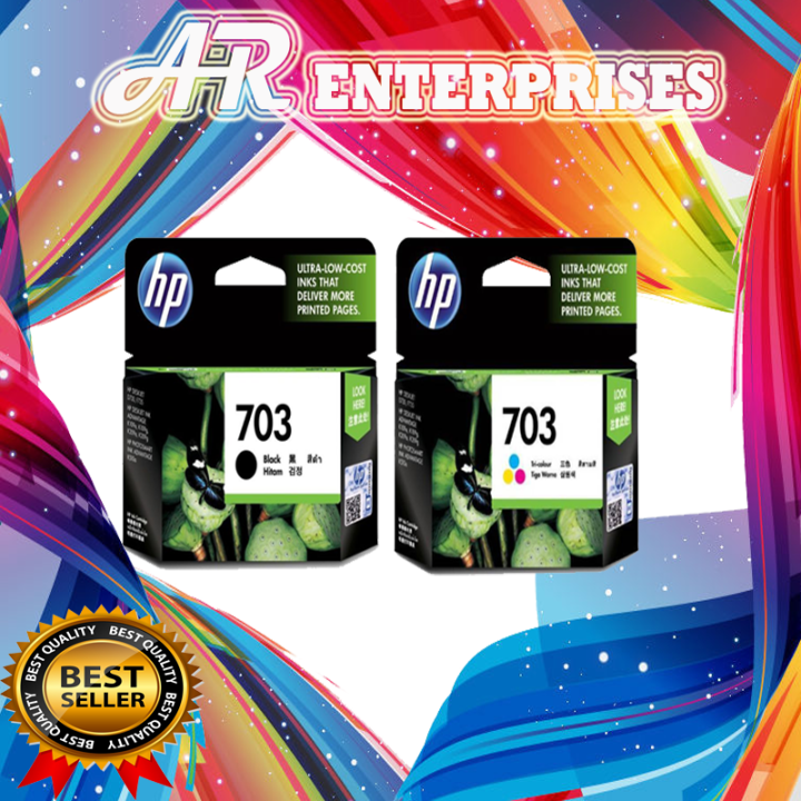 HP 703 Original Ink Cartridge Combo Pack (Tri-color and black) | Lazada PH