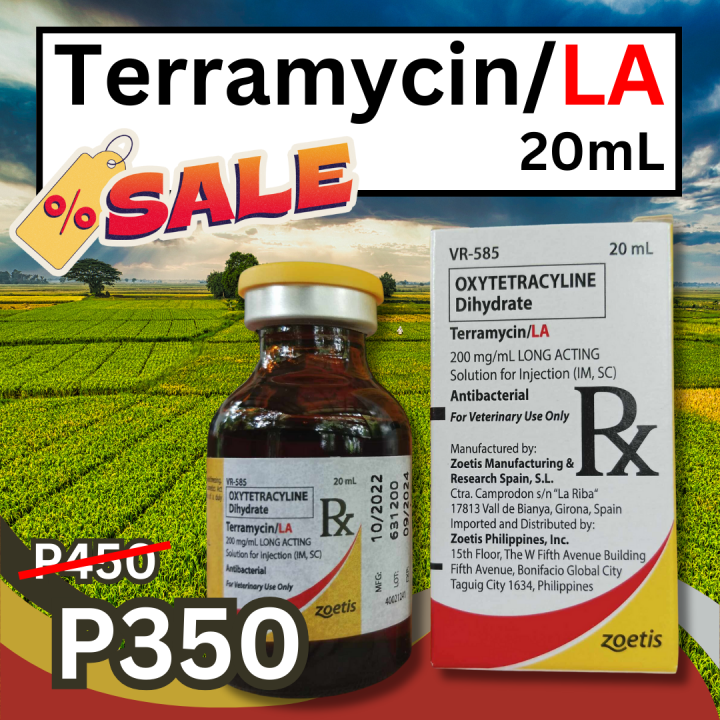 TERRAMYCIN/LA 20ml Short Dated ( Nov 2024 ) Respiratory Disease Control ...