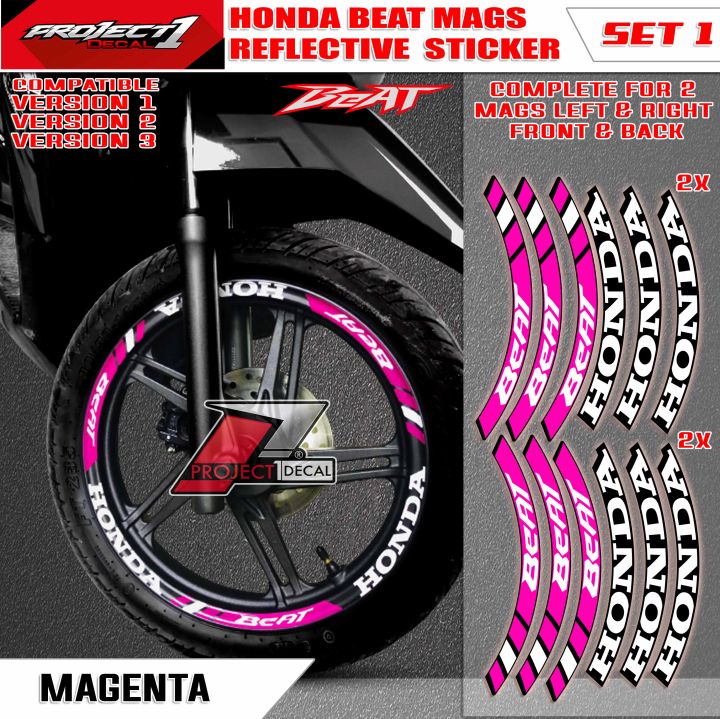 Honda beat reflective mags sticker | Lazada PH
