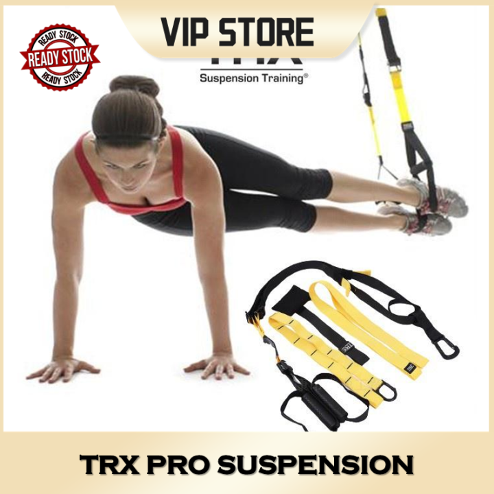 VIP Total Resistance Exercise TRX P3 Training Pro 3 Suspension Training Kit Commercial Grade ...