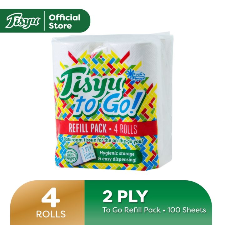 Tisyu to Go Bathroom Tissue - (4 Rolls Refill Pack) | Lazada PH