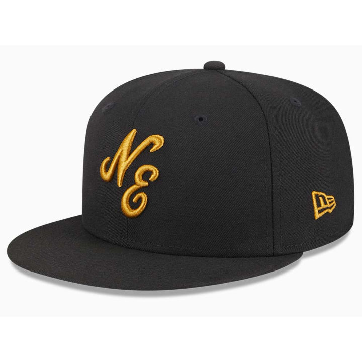 New Era Script Logo 59FIFTY DAY 2023 100 Year Anniversary Patch Black ...